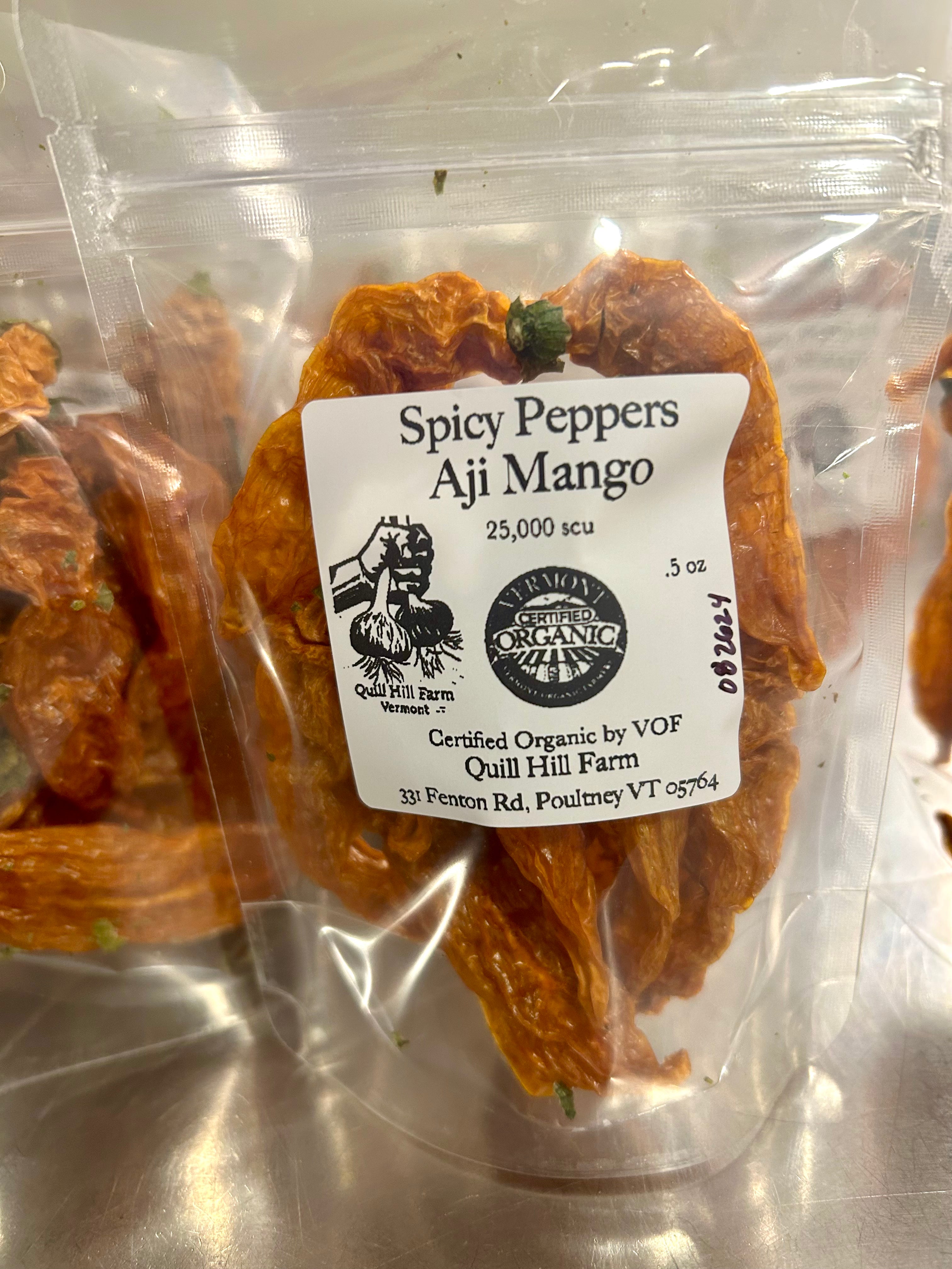 Aji Mango Dried Peppers- Certified Organic – Quill Hill Farm