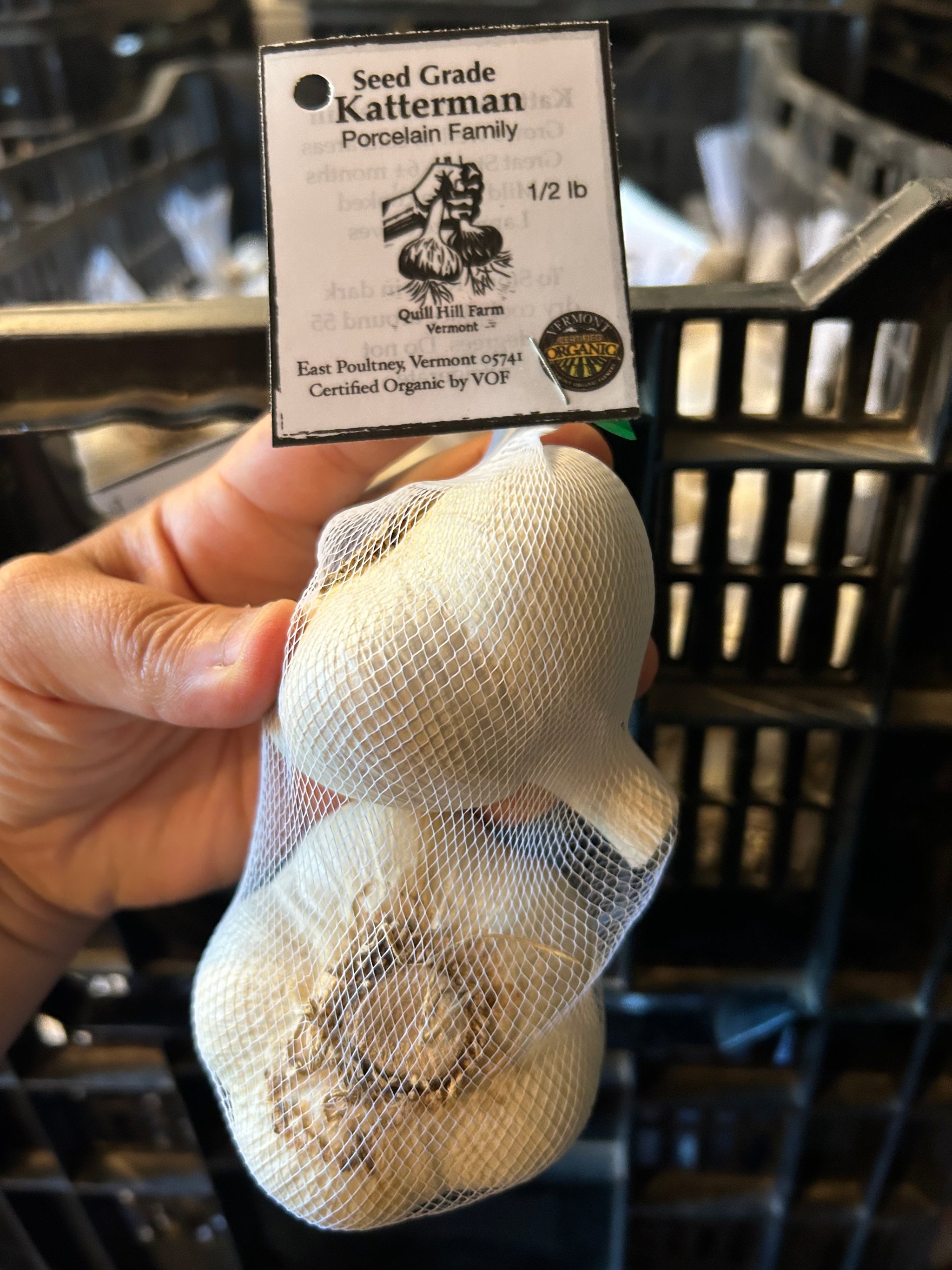 Katterman Porcelain Garlic- Certified Organic – Quill Hill Farm